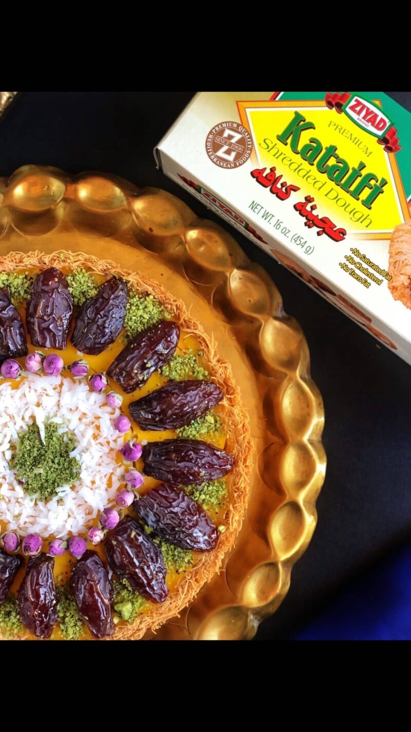 Saffron Custard Kunafa Tart | Vintage Food Corporation Recipe